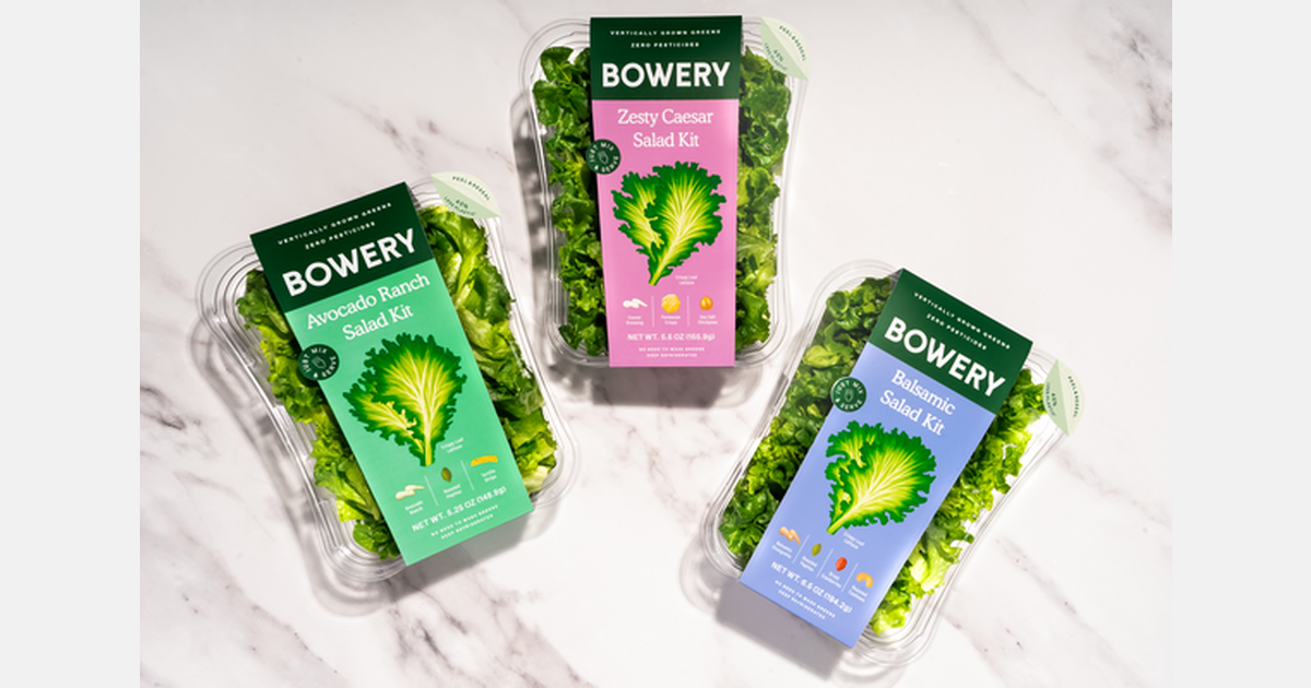 Bowery Farming expands product offerings with ready-to-eat salad kits