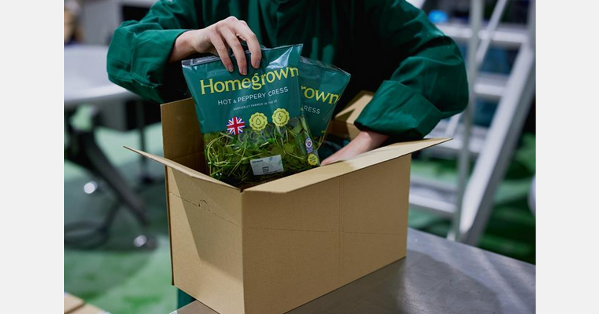 UK: New vertically farmed range available in Asda